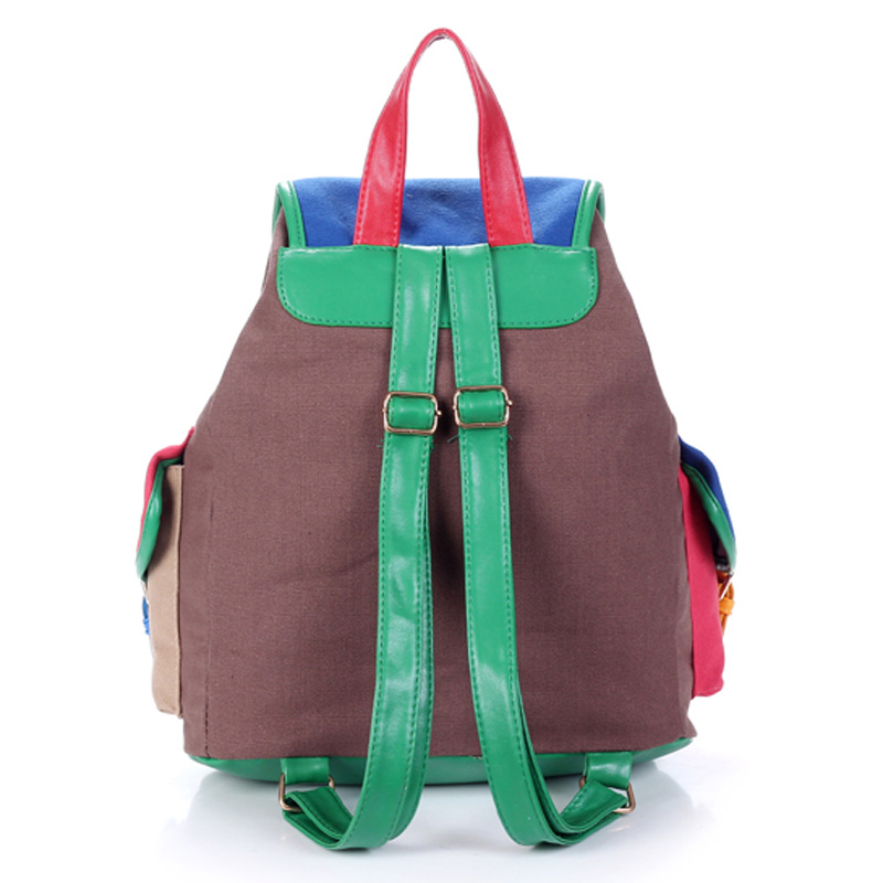 Colorful Canvas Backpack on Luulla